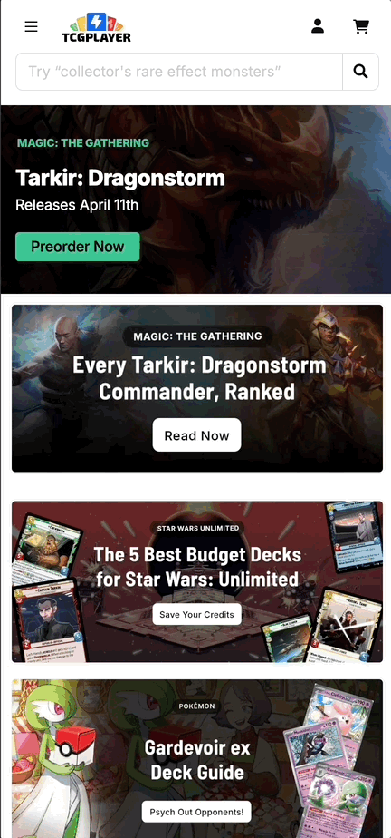 Find Your Cards and Content All In One Place on TCGplayer | TCGplayer